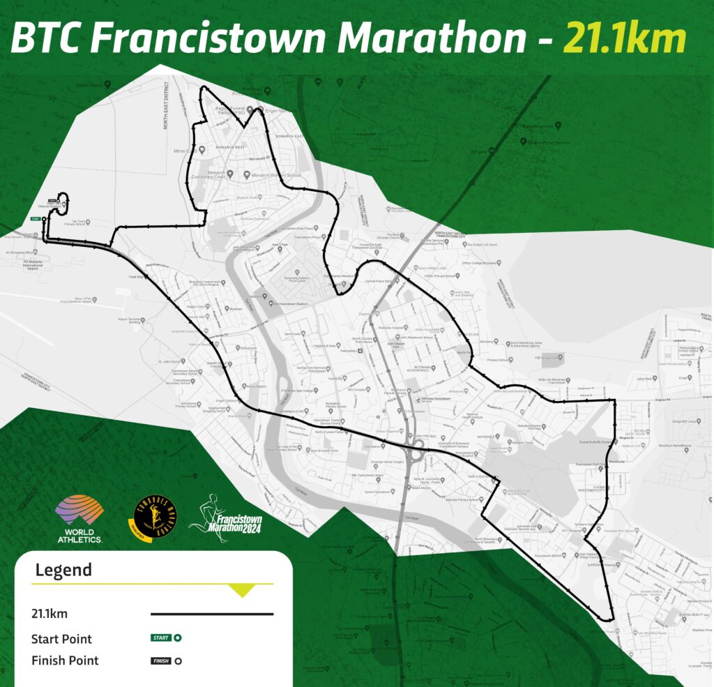 Route Maps - BTC Francistown Marathon